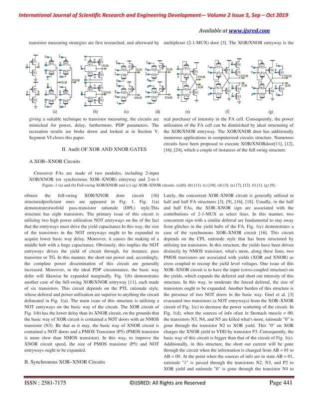 Low-Power and High Speed Full Adder Using Optimized XOR and XNOR GATE Structures | PDF