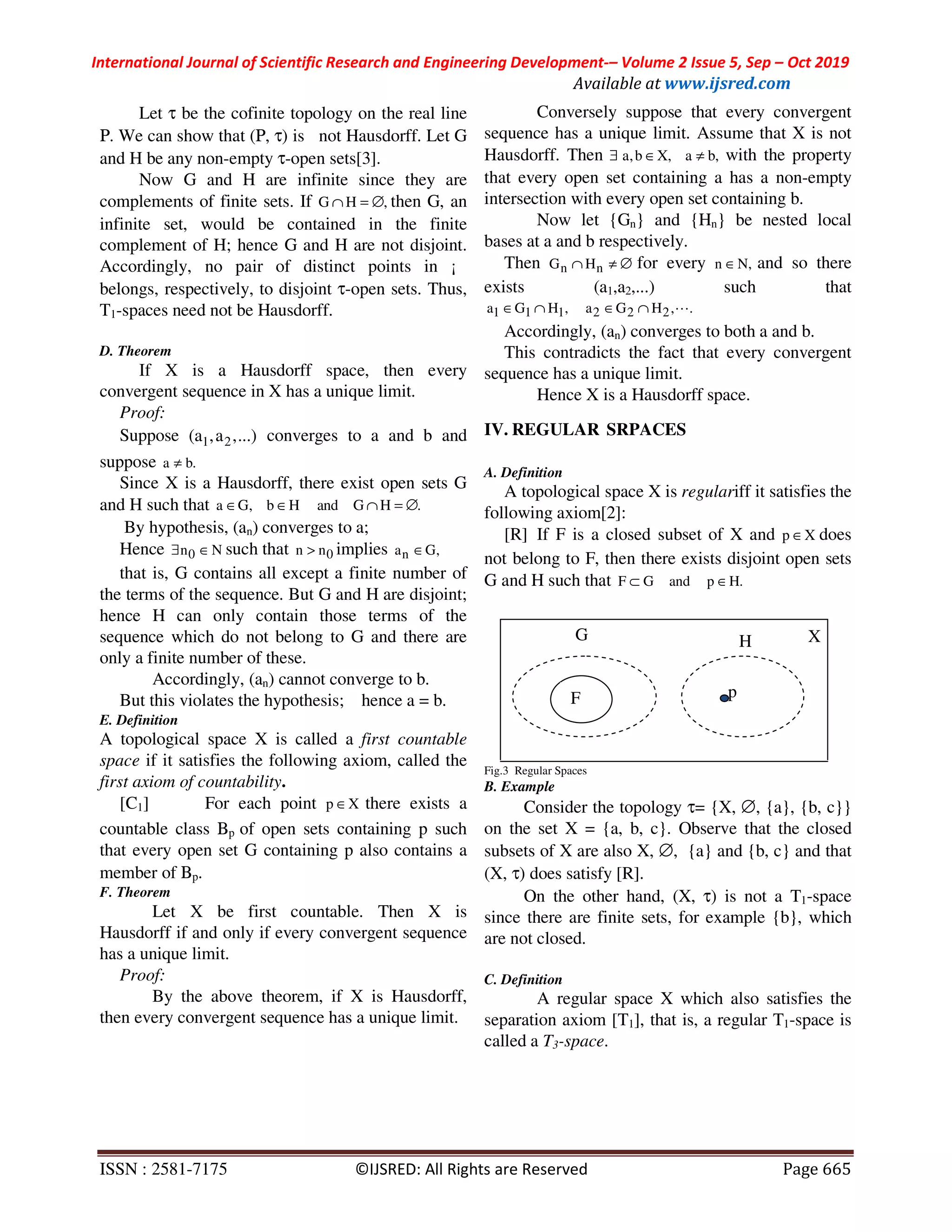 Properties of Topological Spaces | PDF