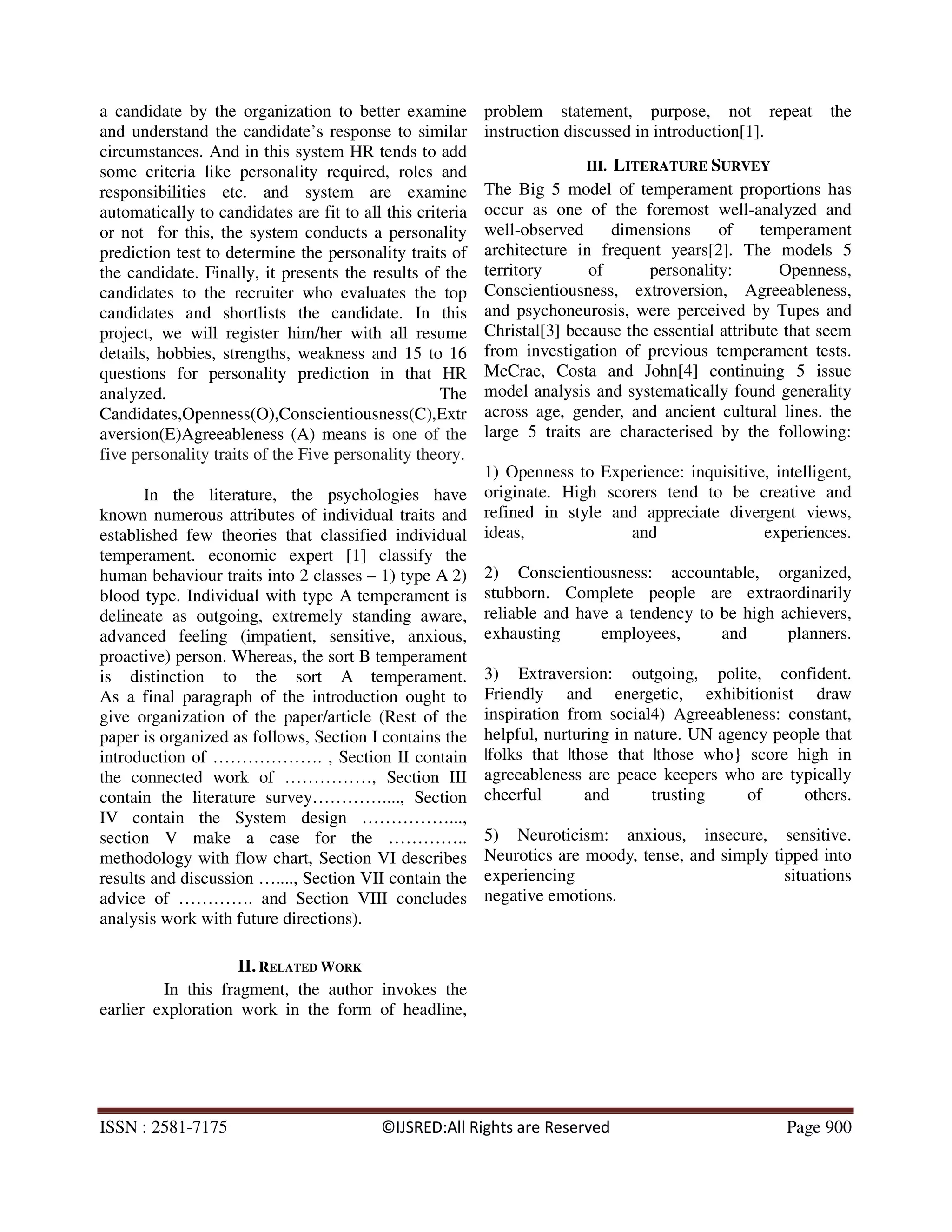 HR Assessment Tool Using AI | PDF