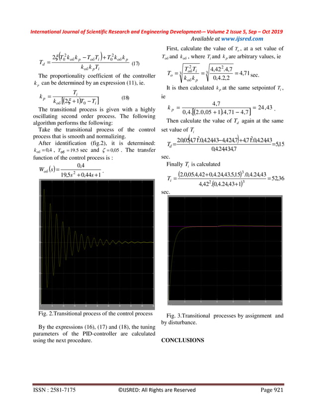 An Approach for Engineering Tuning of PID Controller with a Highly ...