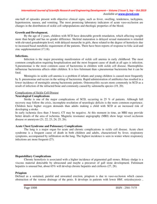 Review And Clinical Assessment Of Patients With Sickle-Cell Disease At ...
