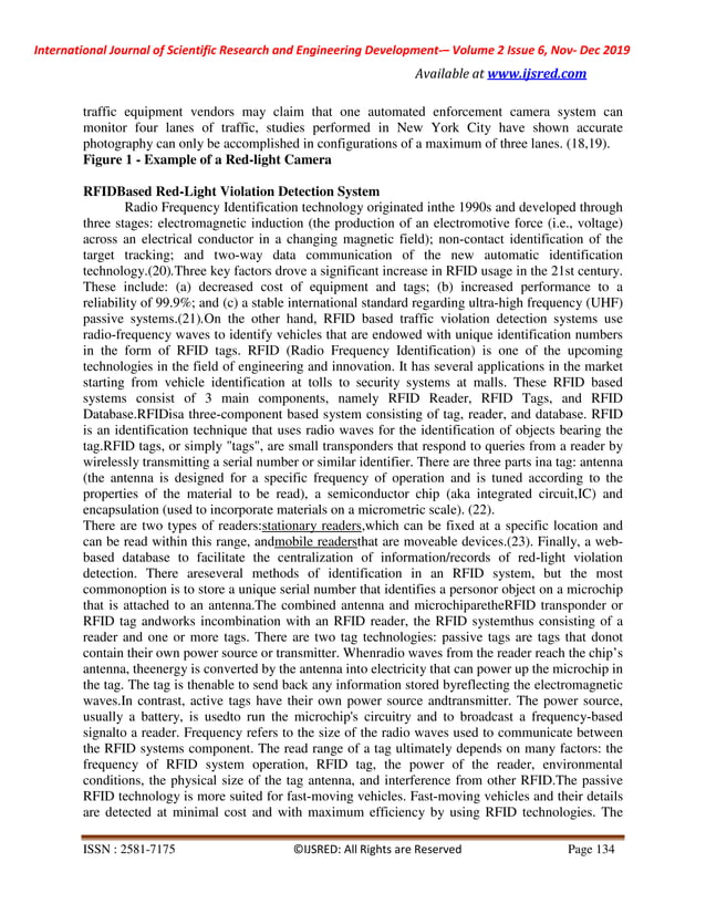 Rfid Future Of Red Light Violation Detection System An Analysis On What Does It Look Like And