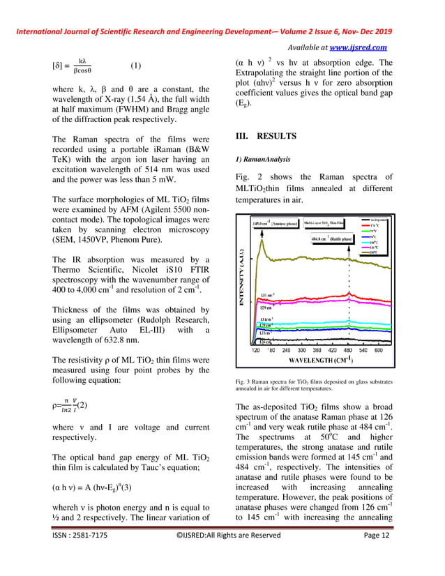 Effects of Annealing Temperature on Anatase-Rutile TiO2 Multilayer Thin Films prepared by sol ...
