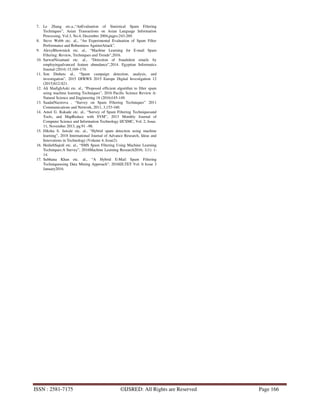 Cross breed Spam Categorization Method using Machine Learning ...