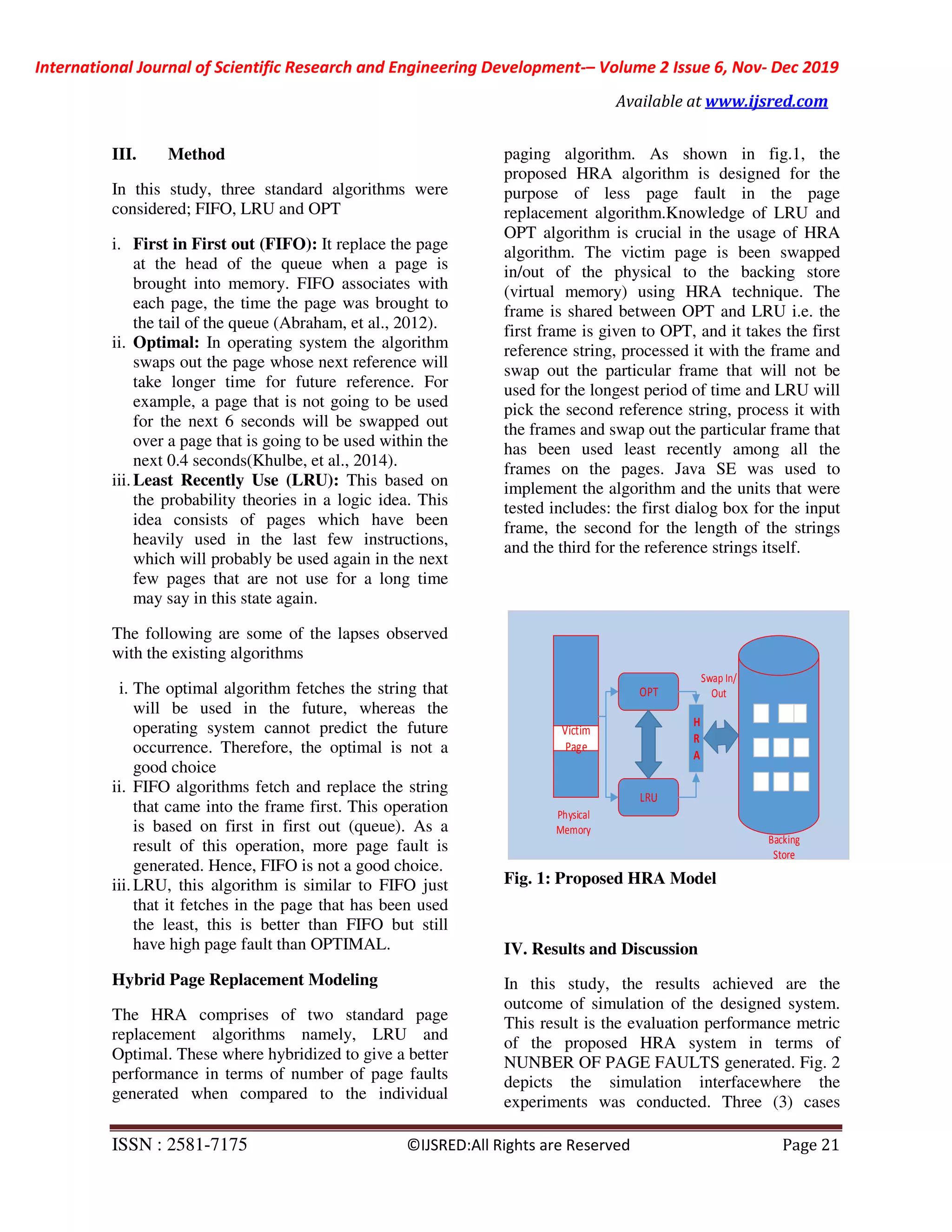 Hybrid Page Replacement Algorithm | PDF