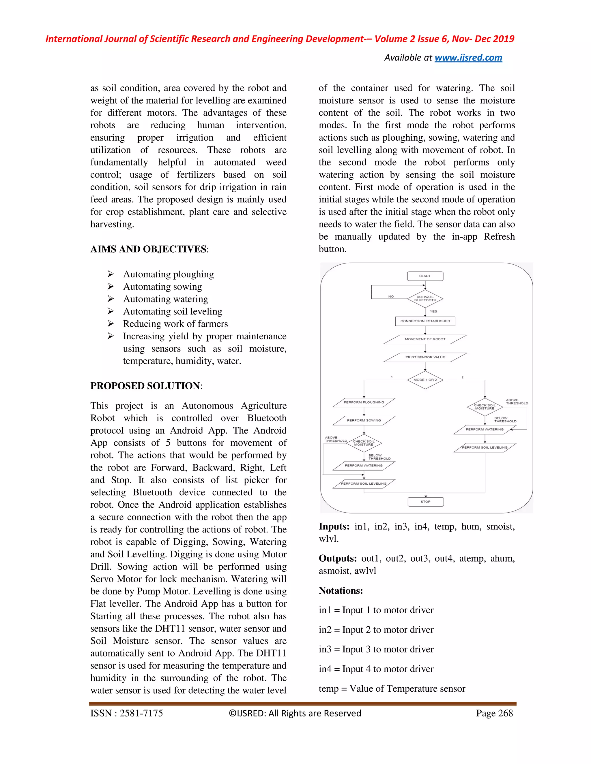 AUTONOMOUS AGRICULTURAL BOT | PDF