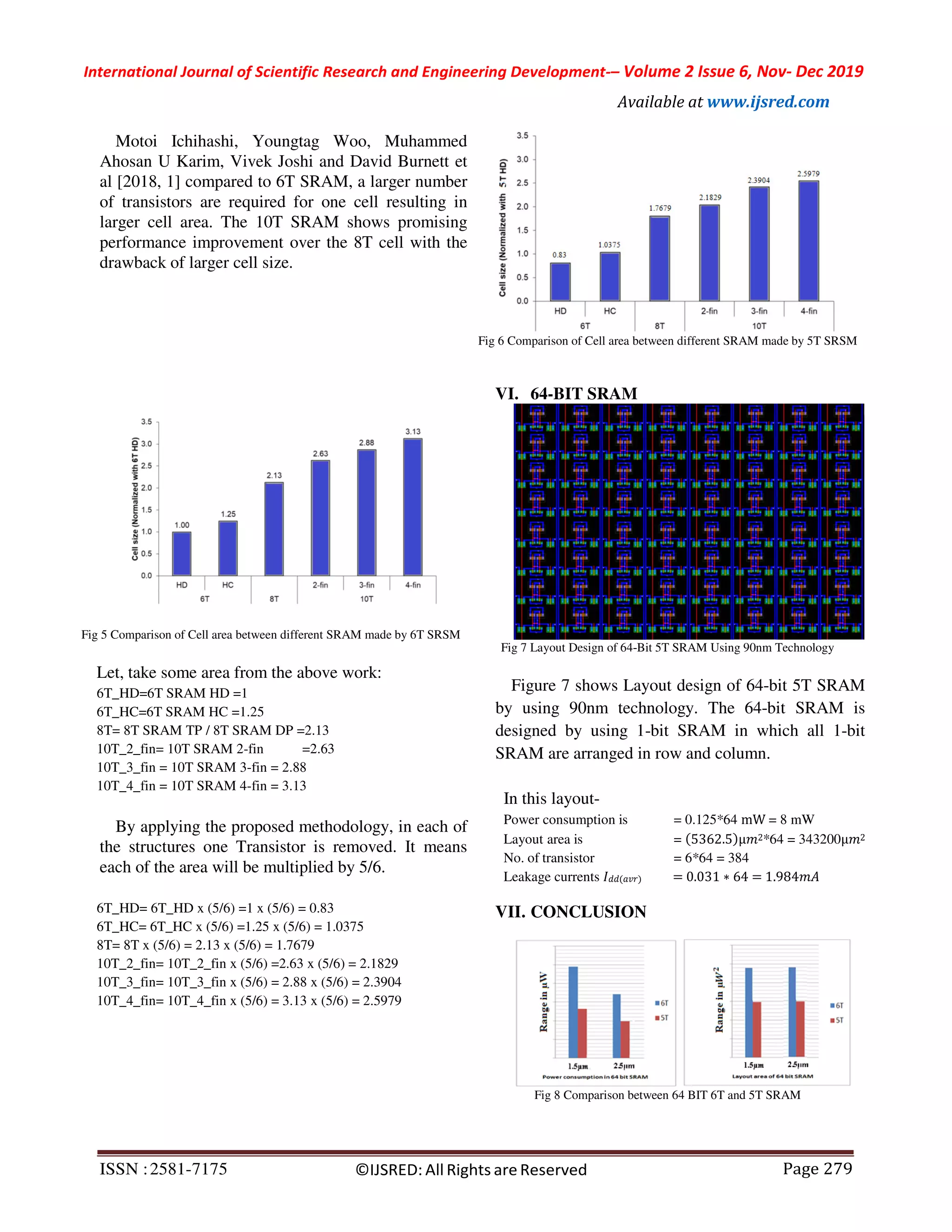 Advantages of 64 Bit 5T SRAM | PDF