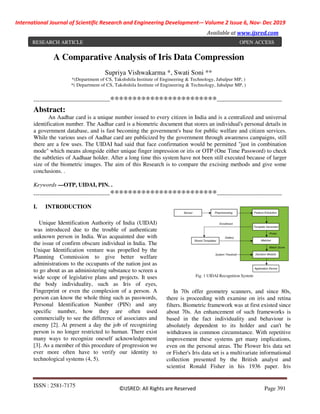 A comparative analysis of Iris data compression | PDF