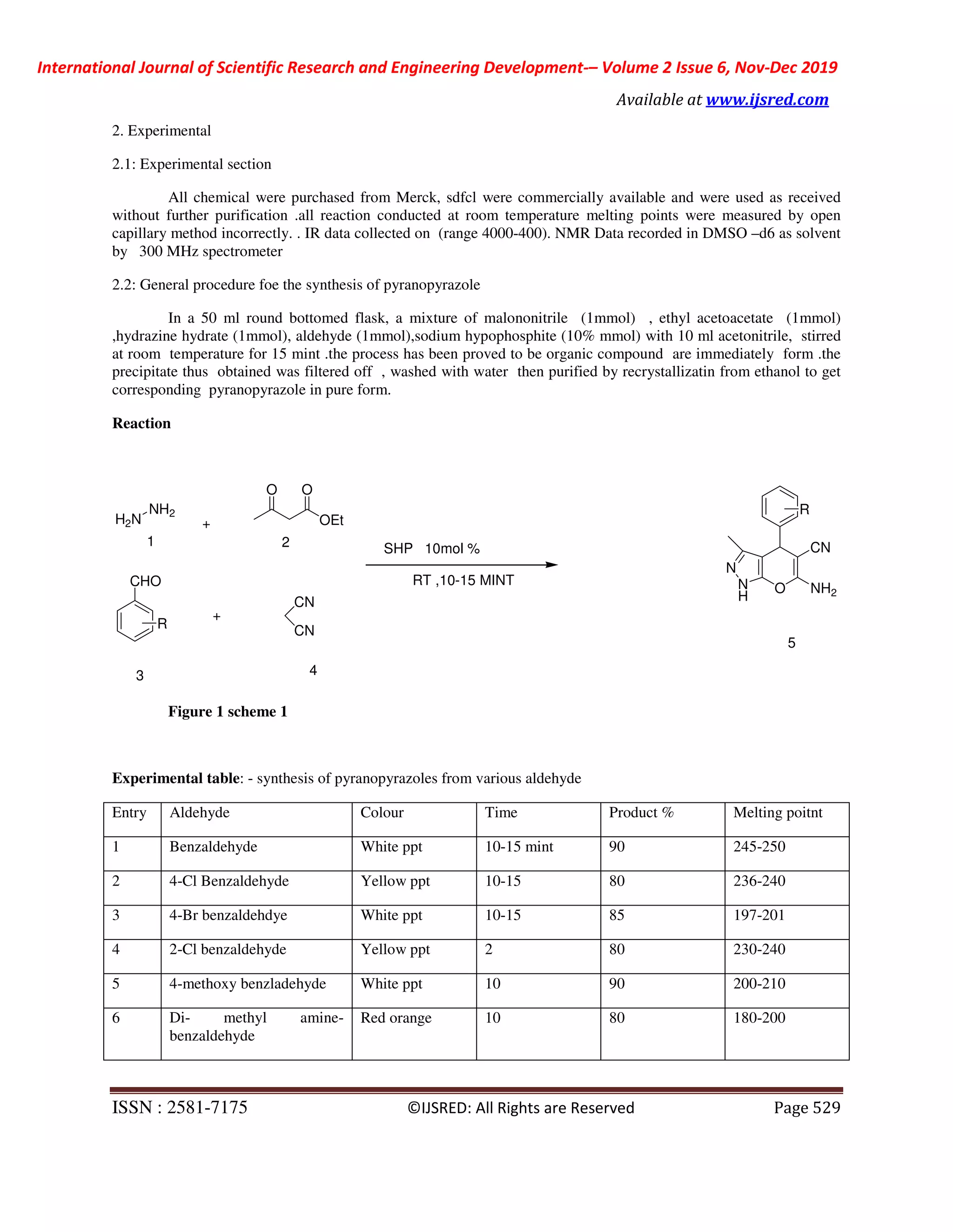 Sodium Hypophosphite: An Efficient Catalyst for Synthesis of ...