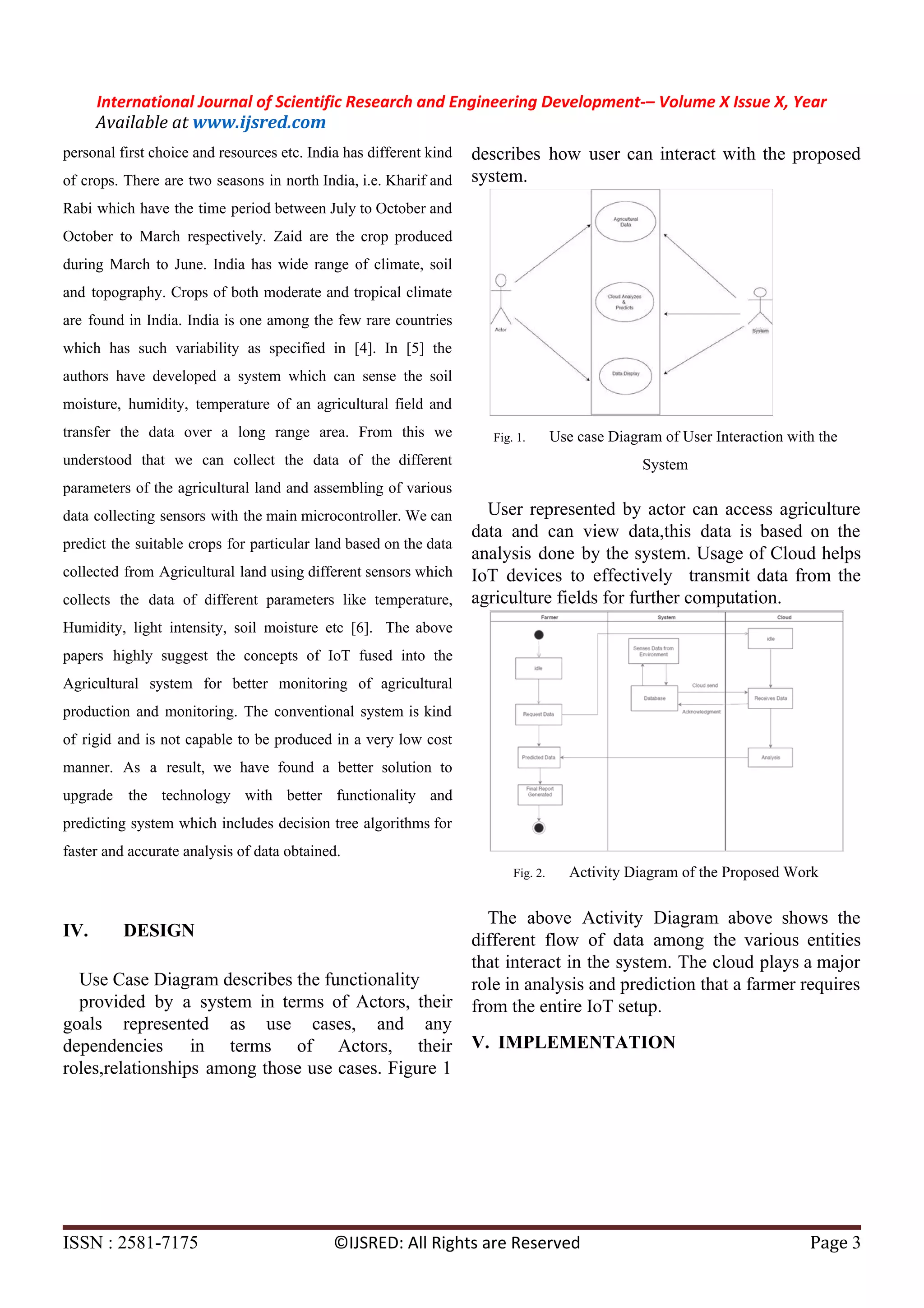An Architectural design proposal for IoT in Agriculture | PDF