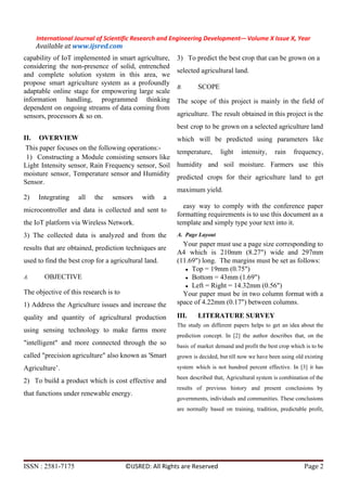 An Architectural design proposal for IoT in Agriculture | PDF