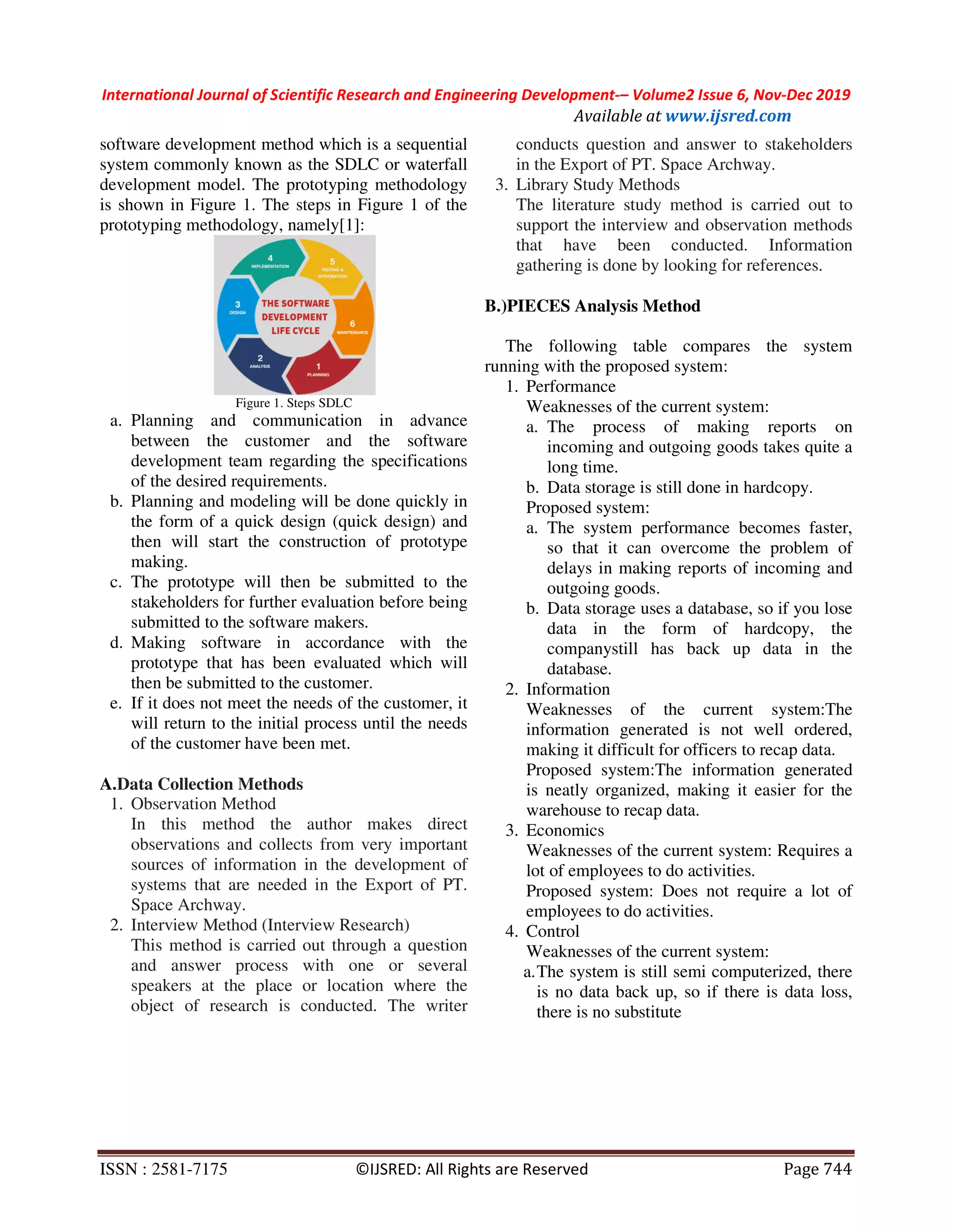 Prototype of the Export Information System for Managing Cargo Data | PDF
