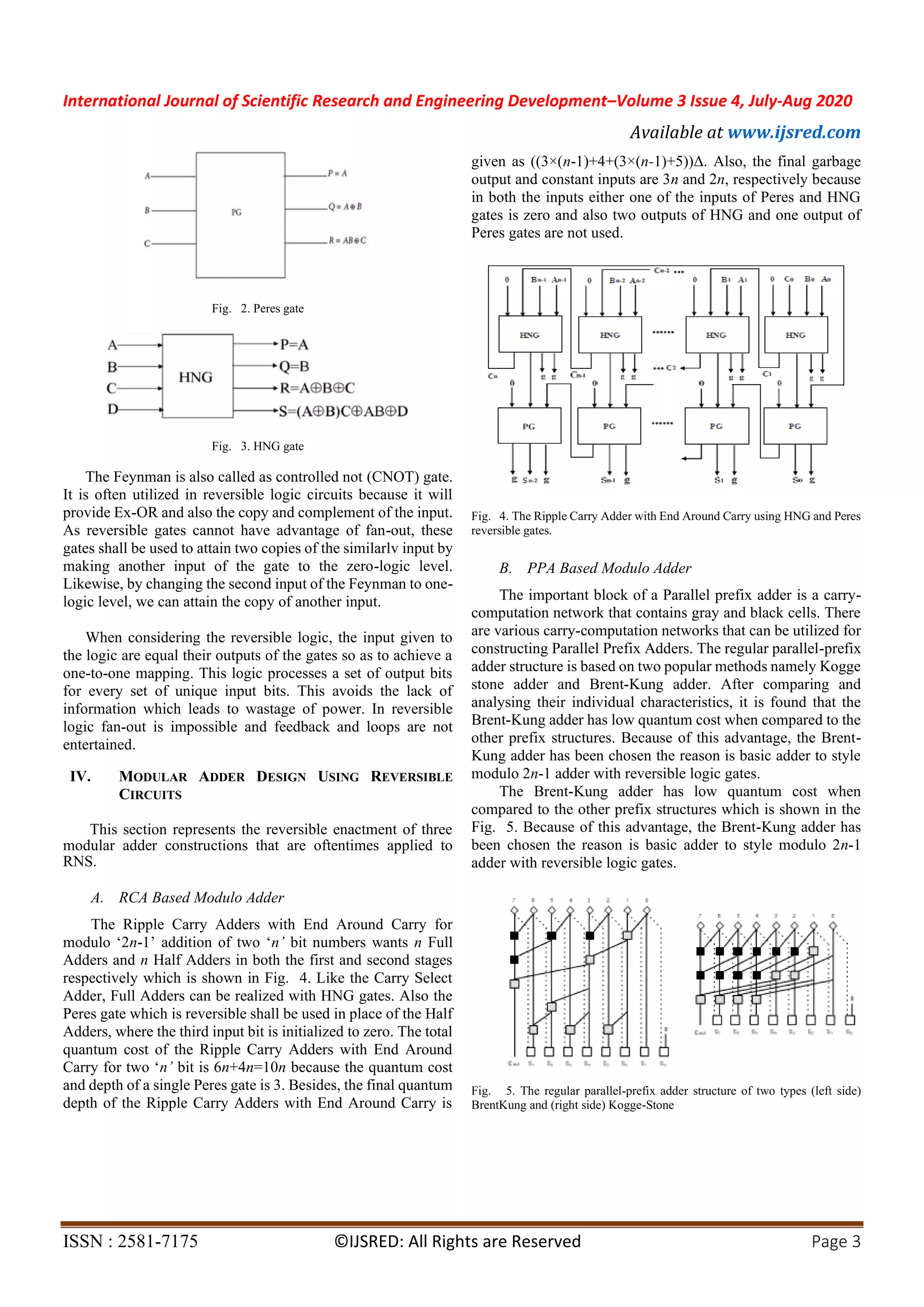 Towards Efficient Modular Adders based on Reversible Circuits | PDF