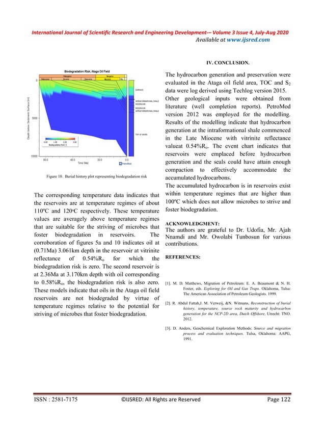 Ataga Oil Field: Modeling Hydrocarbon Generation and Risk of ...
