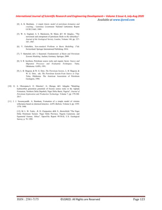 Ataga Oil Field: Modeling Hydrocarbon Generation and Risk of ...