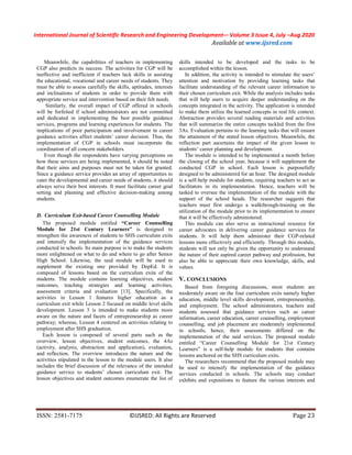 Curriculum Exit-based Career Counselling Module for Senior High School ...