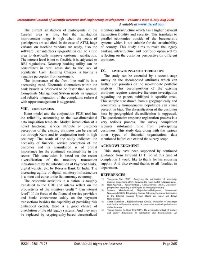Kano Model Servqual Customer Satisfaction Analysis in Retail Banking | PDF