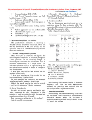 Kano Model Servqual Customer Satisfaction Analysis in Retail Banking | PDF