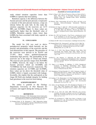 Petrophysical Properties of Reservoirs and Seal Characteristics at ...