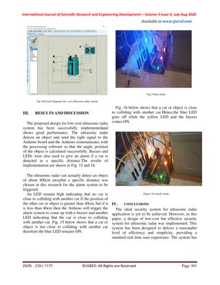 Design and Implementation of a Low-Cost Ultrasonic Radar System Using ...