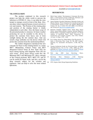 Design, Modelling, Implementation and Working (With Critical Times ...