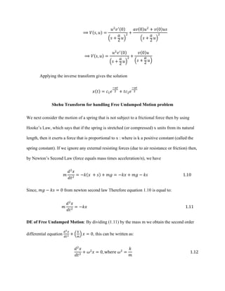 Application of Shehu Transform to Mechanics, Newton’s Law Of Cooling ...