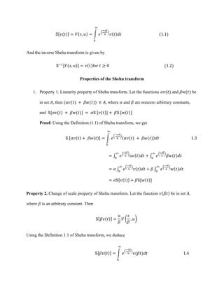 Application of Shehu Transform to Mechanics, Newton’s Law Of Cooling ...