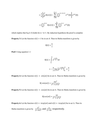 Application of Shehu Transform to Mechanics, Newton’s Law Of Cooling ...