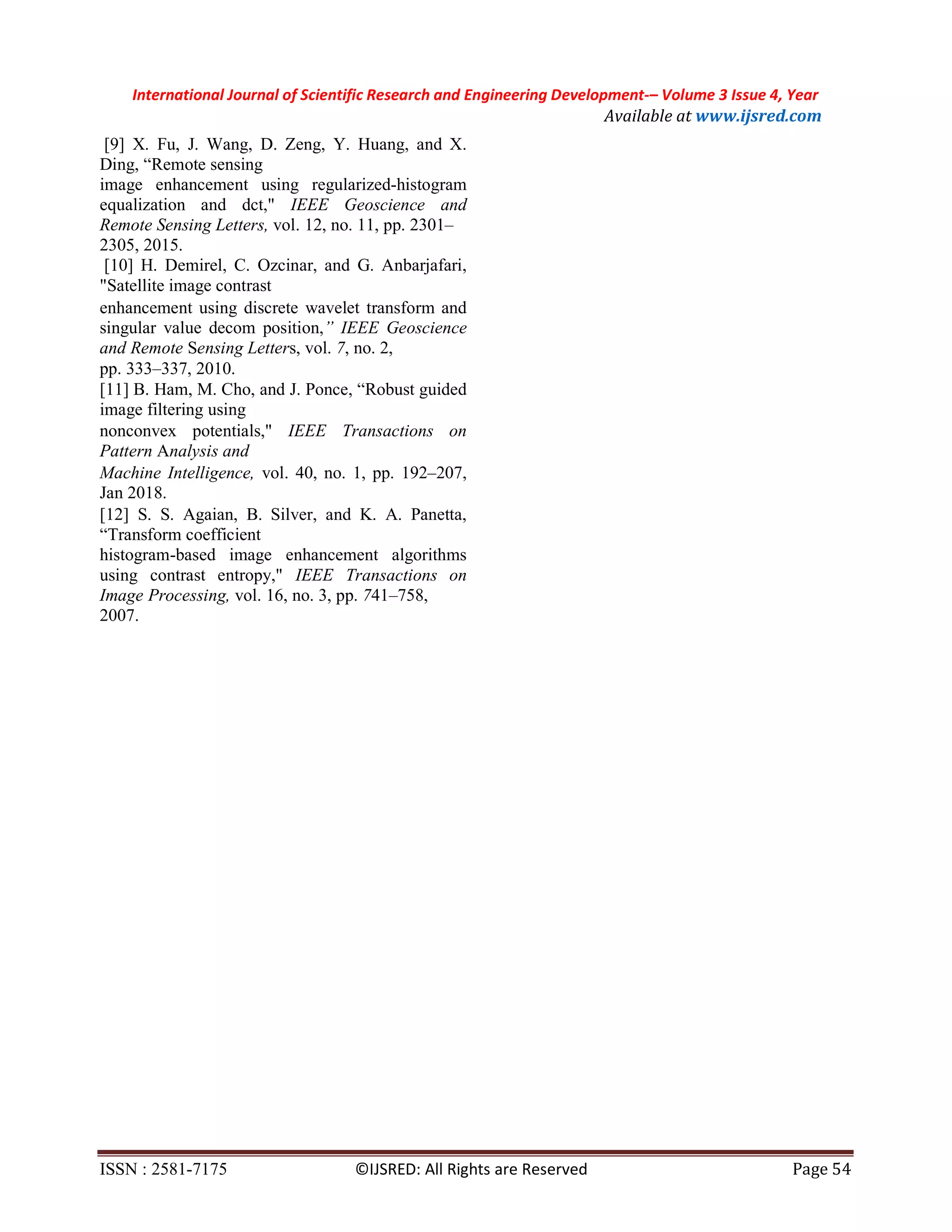 Comparative Analysis of image Enhancement Techniques on Real Time images | PDF