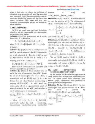 Neutrosophic Soft Topological Spaces on New Operations | PDF