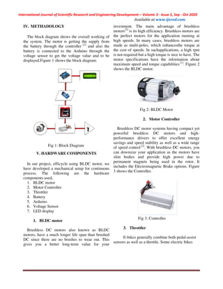 Efficycle Using BLDC Motor | PDF | Consumer Electronics | Technology & Computing