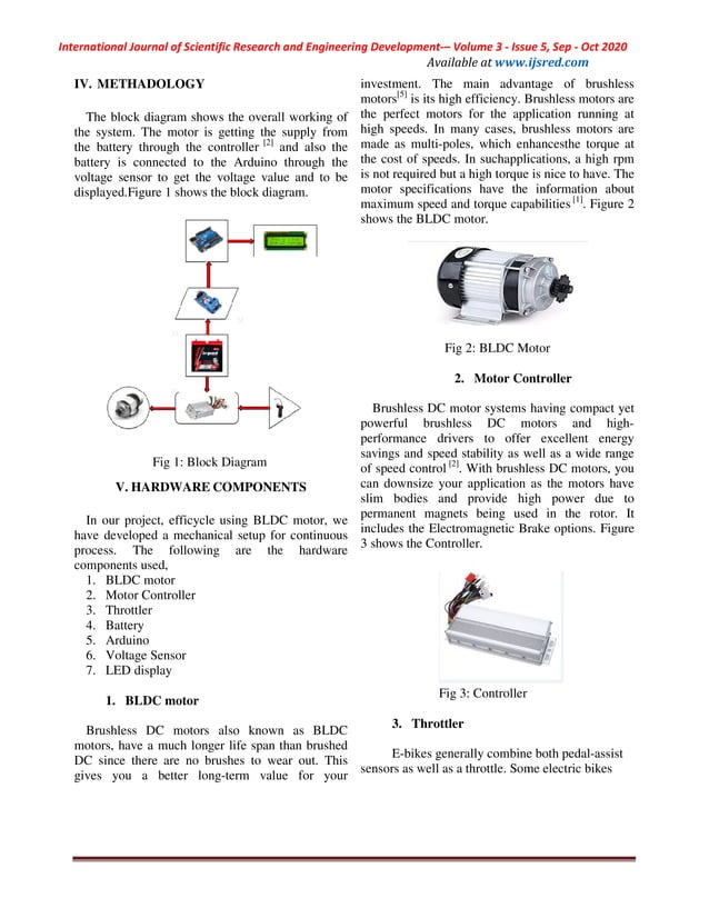 Efficycle Using BLDC Motor | PDF