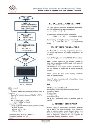 Design of machine element by using AutoLISP programming in AutoCAD. | PDF