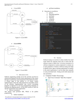 Developing a hands-free interface to operate a Computer using voice command | PDF