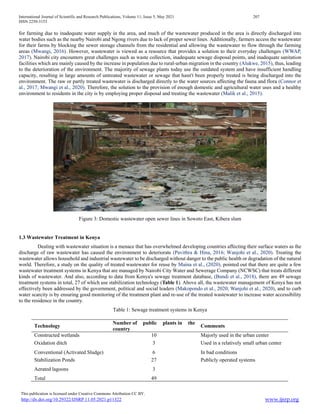 The Analysis of Wastewater Treatment System Efficiencies in Kenya: A ...