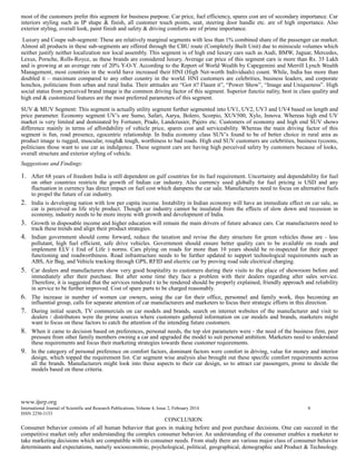 Analysis of Research in Consumer Behavior of Automobile Passenger Car ...
