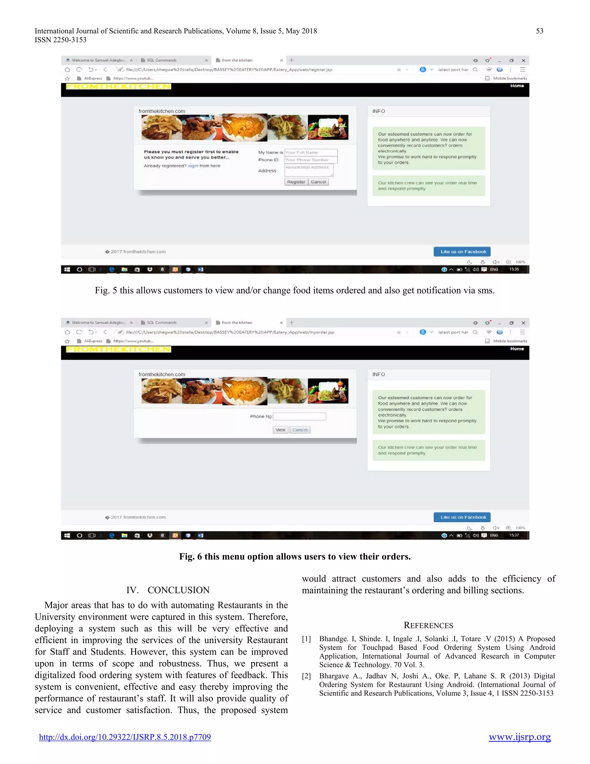 Towards the digitalization of Restaurant Business Process for Food Ordering in Nigeria Private ...
