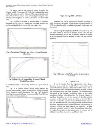 Application of Lotka-Volterra model to analyse Cloud behavior and optimise resource allocation ...