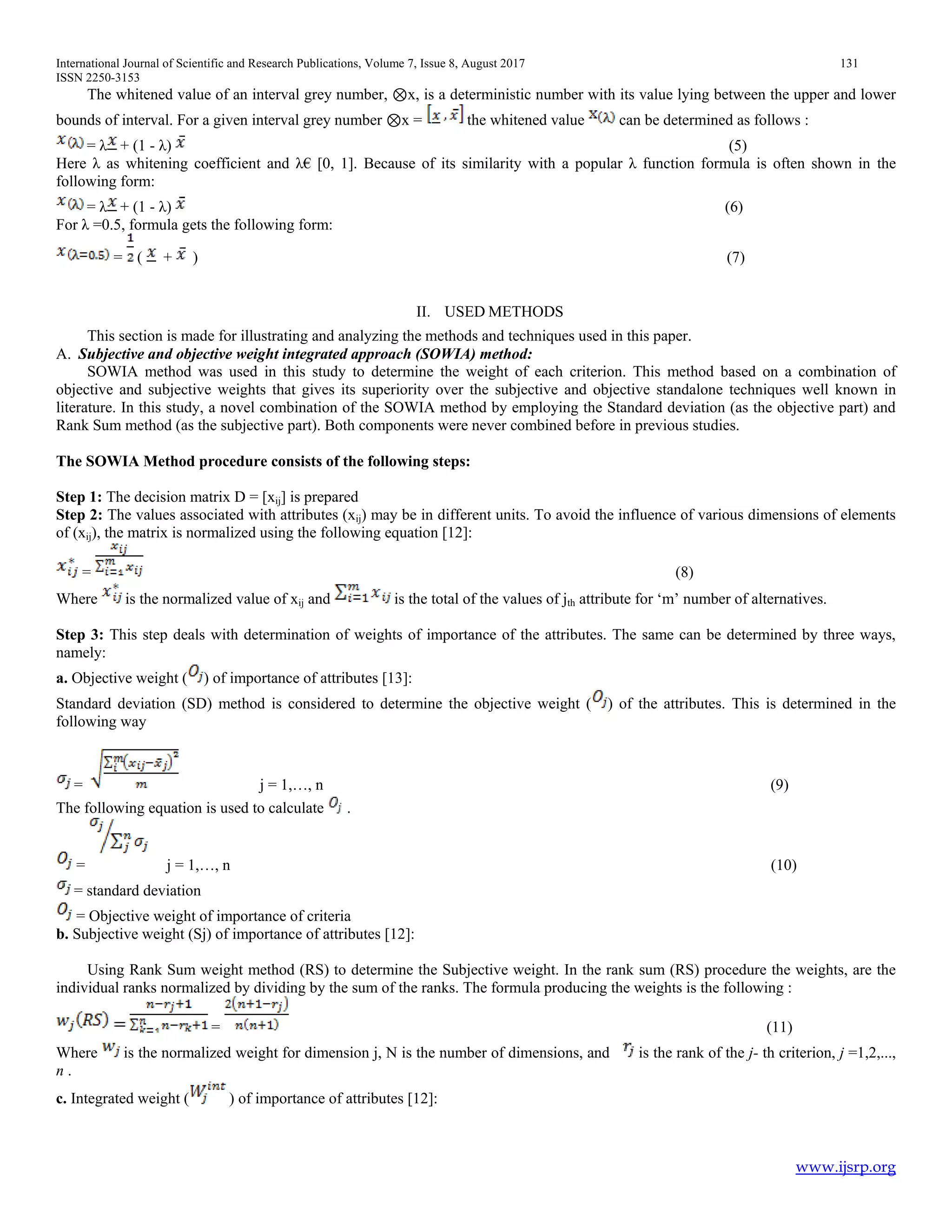 Grey Multi Criteria Decision Making Methods | PDF