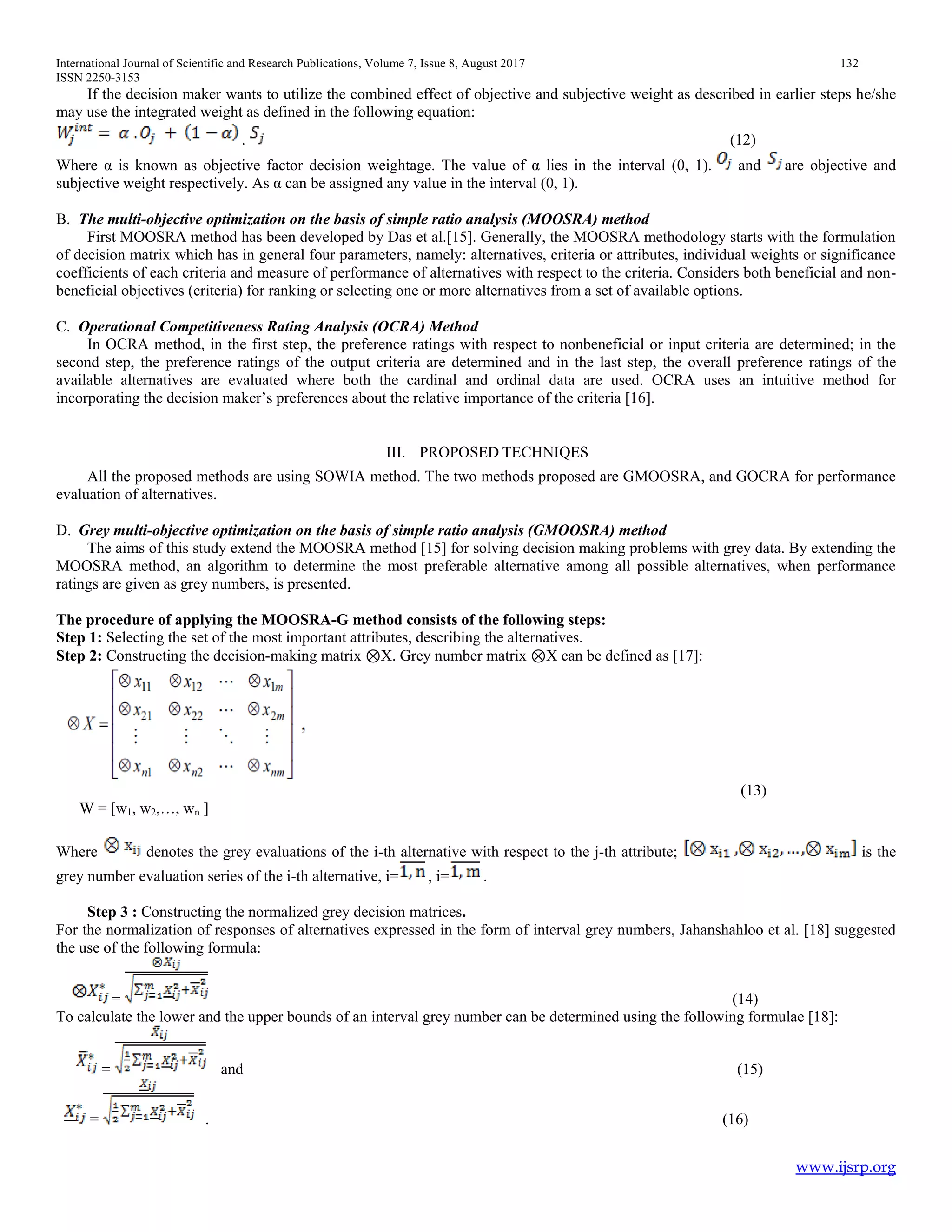 Grey Multi Criteria Decision Making Methods | PDF