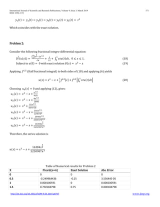 On The Numerical Solution of Picard Iteration Method for Fractional ...