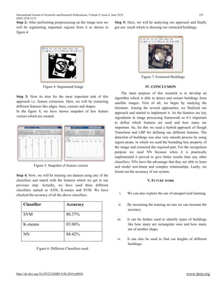 Extraction of Buildings from Satellite Images | PDF
