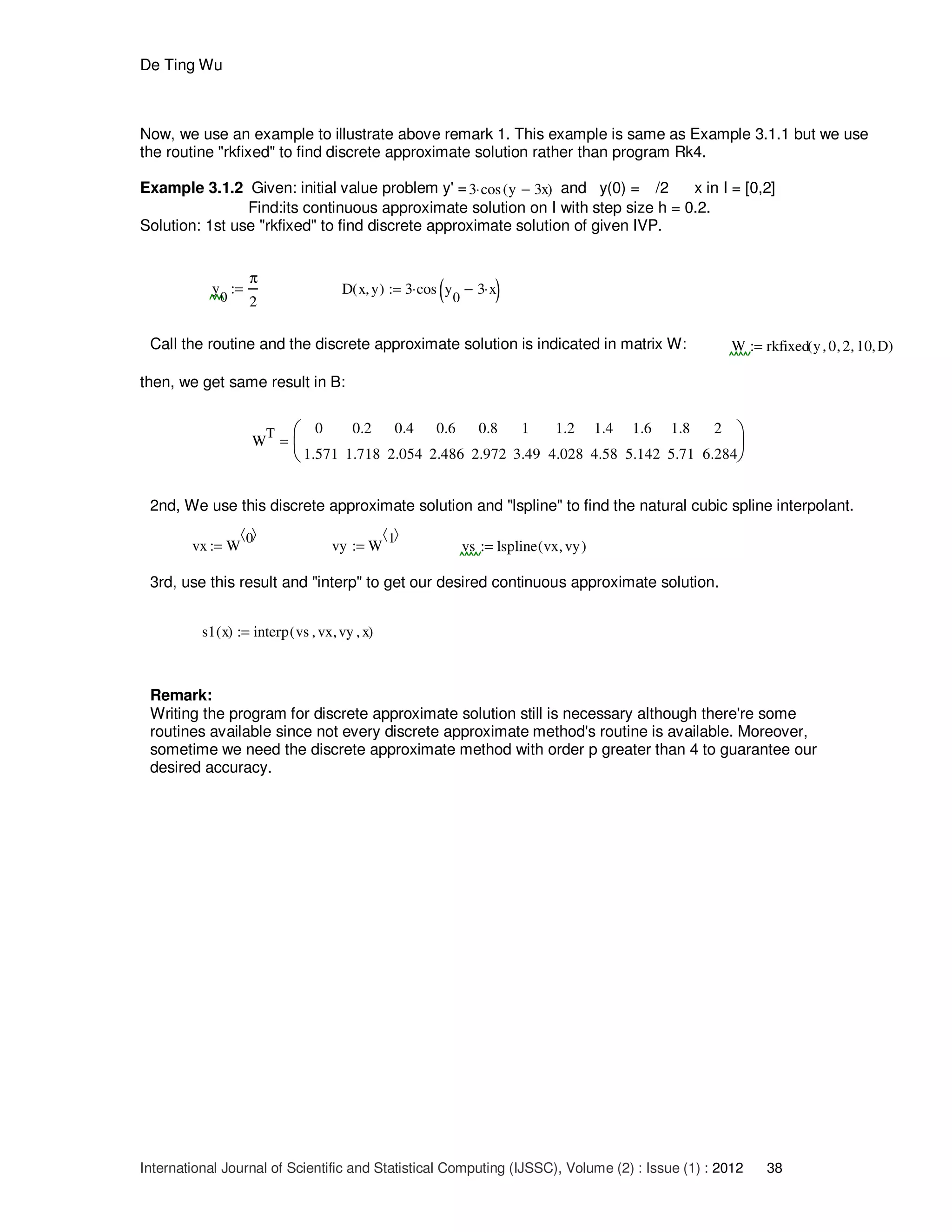 On Continuous Approximate Solution of Ordinary Differential Equations | PDF | Computer Software ...