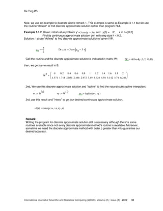 On Continuous Approximate Solution of Ordinary Differential Equations ...