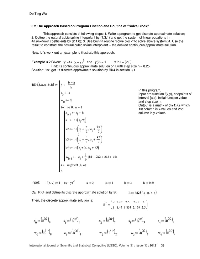 On Continuous Approximate Solution of Ordinary Differential Equations | PDF | Computer Software ...