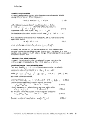 On Continuous Approximate Solution of Ordinary Differential Equations ...