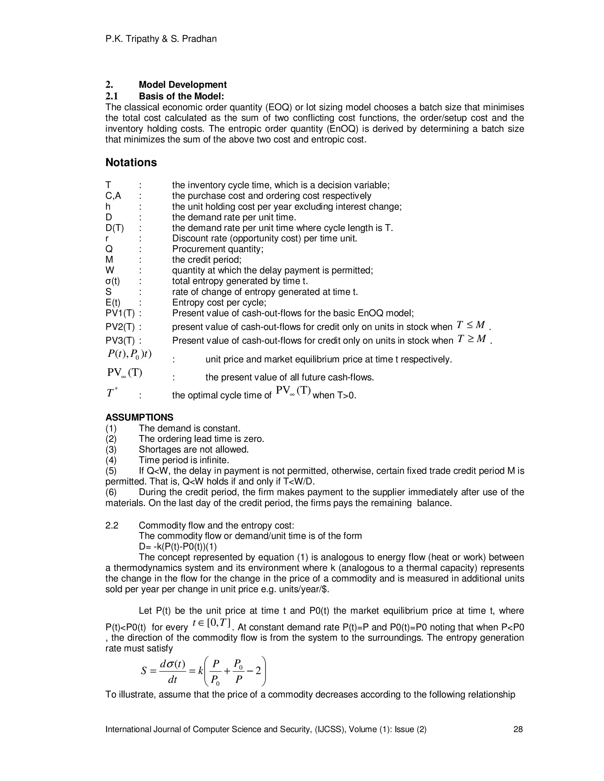 A Retail Category Inventory Management Model Integrating Entropic Order Quantity and Trade ...