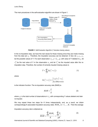 A Two-Step Self-Evaluation Algorithm On Imputation Approaches For ...