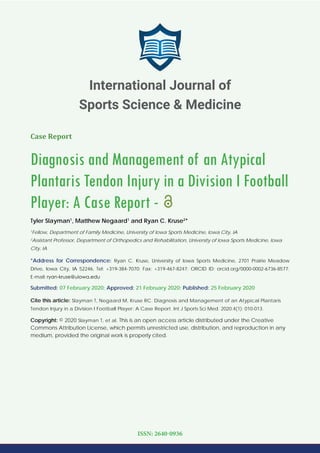 International Journal of Sports Science & Medicine | PDF