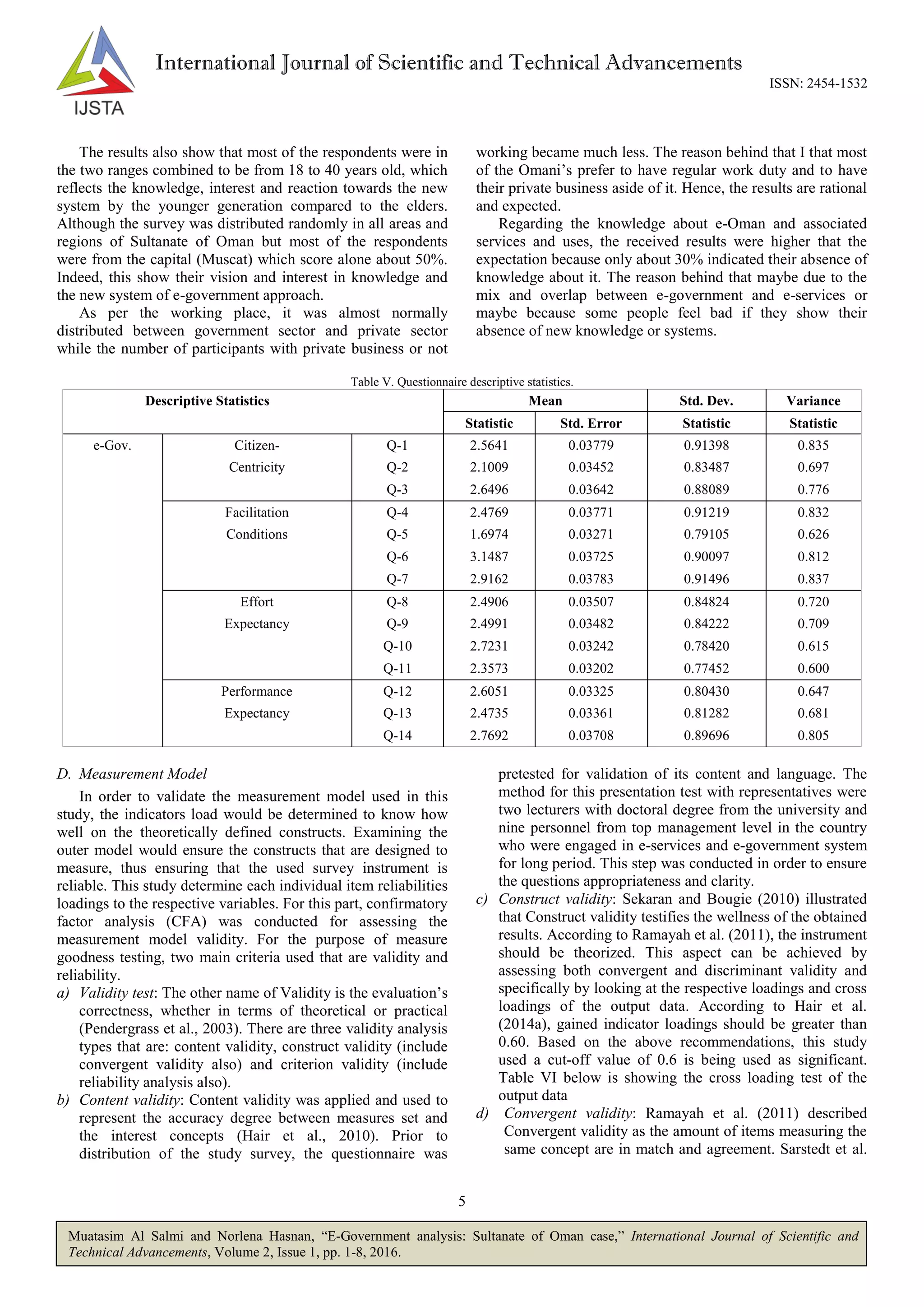 E-Government Analysis: Sultanate of Oman Case | PDF